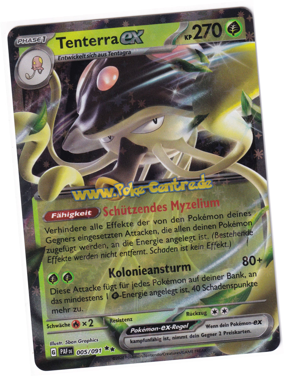 Tenterra-ex 005/091 Double Rare - Karmesin & Purpur - Paldeas Schicksa ...